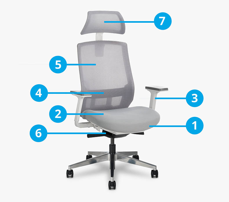 Ergonomic Chair Diagram