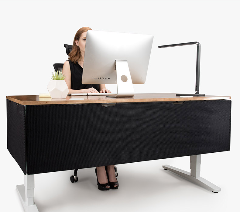 Modesty Panel with Wire Management | UPLIFT Desk