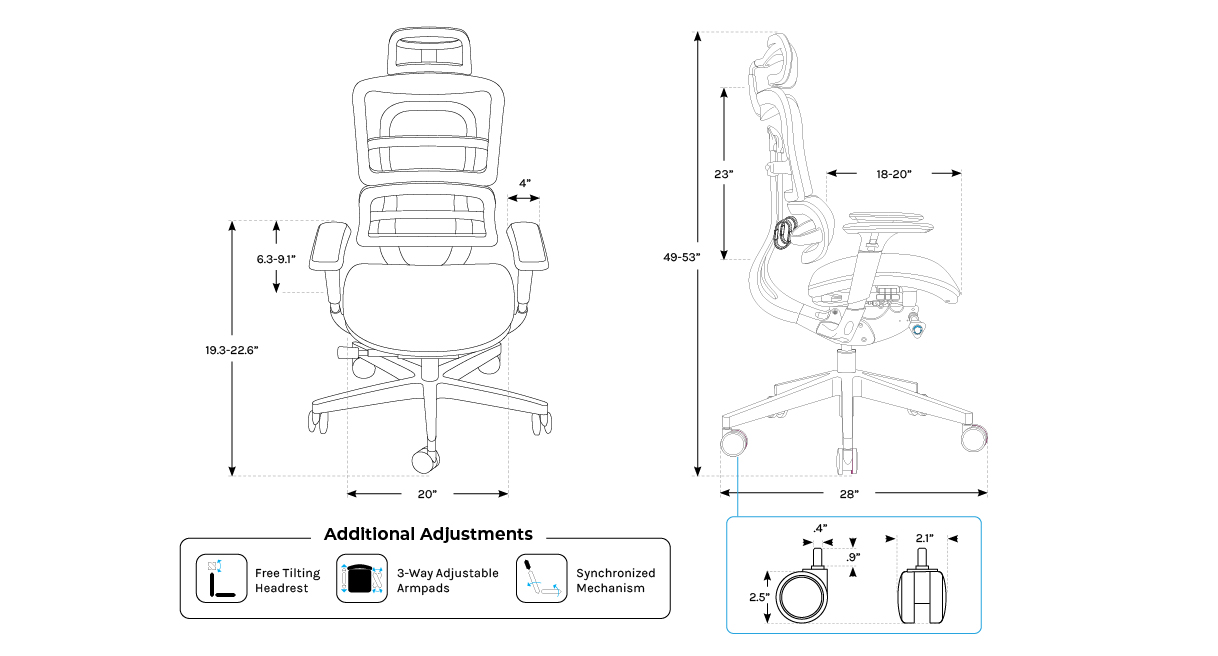 Intuition Ergonomic Chair | UPLIFT Desk