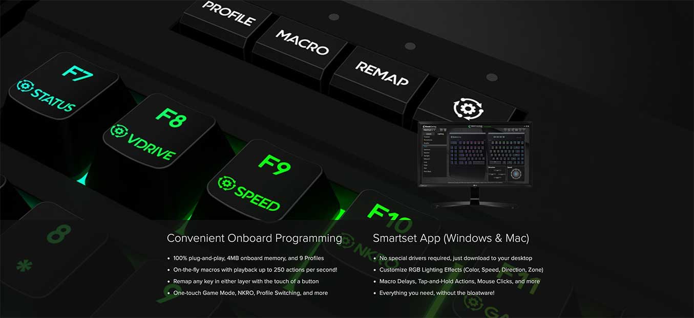 KinesisGaming Freestyle Edge Split Gaming Keyboard | Shop Freestyle Edge Split Gaming Keyboard