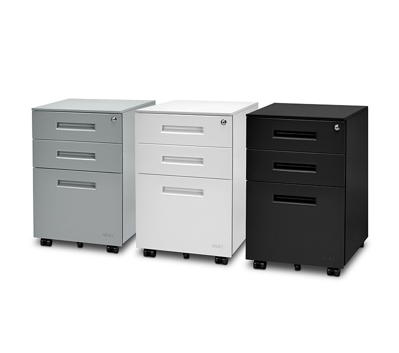 3-Drawer Square File Cabinet | UPLIFT Desk